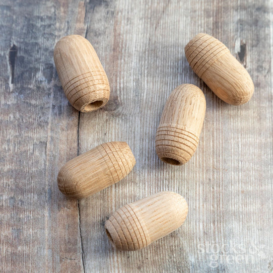 Oak Acorn Cane Toppers – Stocks & Green